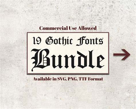 Gothic Alphabet Letters G A