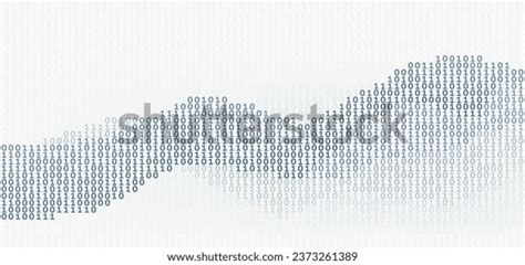 Abstract Binary Code Wave Ones Zeros Stock Vector Royalty Free