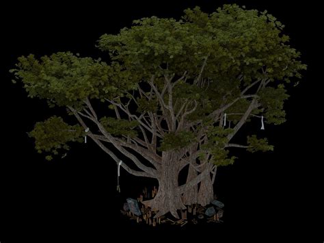 Maya Forest Big Tree 043 3d Cgtrader