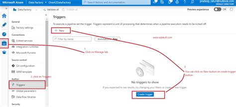 Create A Schedule Trigger In Azure Data Factory Sql Skull