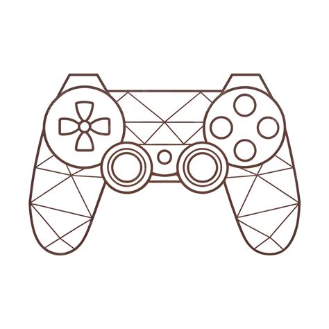 Game Controller Outline Clipart Illustration Gamepad Controller Game