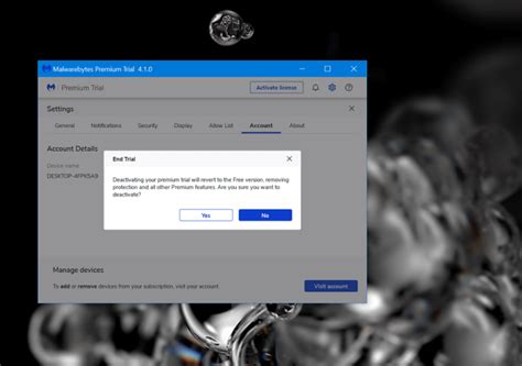 How To Deactivate Malwarebytes Premium Trial In Windows 10