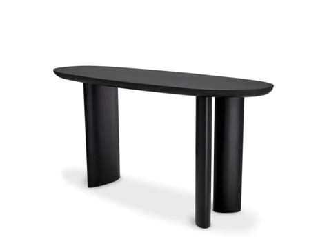 Eichholtz Console Table Lindner Black Veneer Wilhelmina Designs