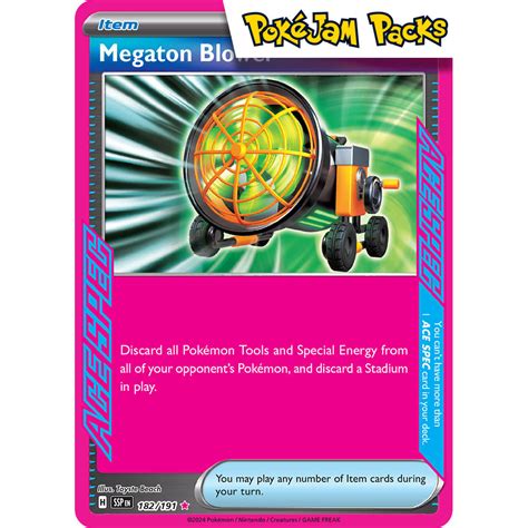 Megaton Blower 182 191 Ace Rare Surging Sparks Pokémon Tcg Pokéjam Packs