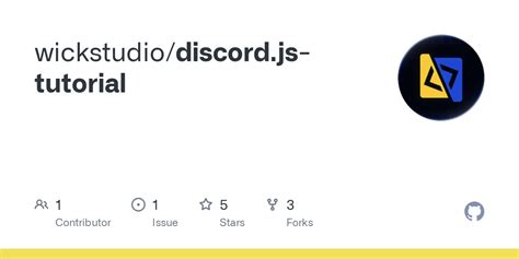GitHub Wickstudio Discord Js Tutorial