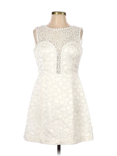 Lilly Pulitzer Solid White Ivory Casual Dress Size 6 67 Off Thredup