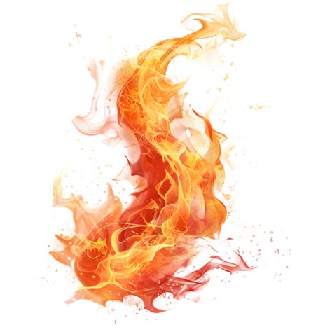 Flame Effect Isolated On A Transparent Background Png
