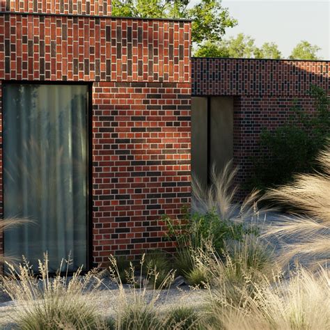 English Bond Smooth Clay Brick Texture Red Poliigon