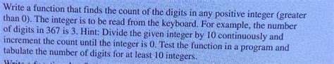 Solved Write A Function That Finds Log X Using The Log Chegg Com