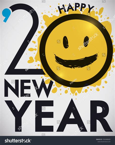 Commemorative Design Greeting Apostrophe Number Cute Stock Vector