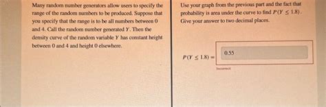 Solved Many Random Number Generators Allow Users To Specify Chegg