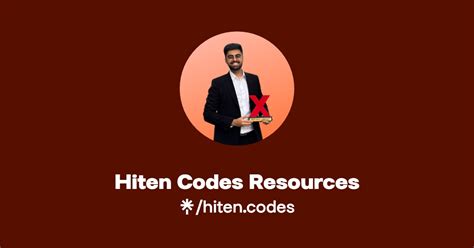 Hiten Codes Resources Instagram Linktree
