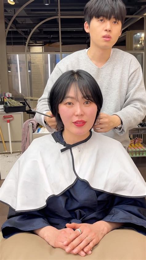 Goby Cin 고바이씬 이지 애매한 기장이 필요한 경우가 있겠죠 단발레이어드컷중단발레이어드컷중단발단발레이어드헤어컨설팅 Instagram