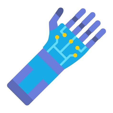 바이오닉 팔 아이콘 프리미엄 벡터