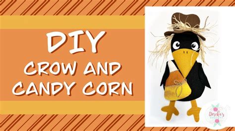 Crow With Candy Corn No Sew Wreath Attachment Diy Youtube