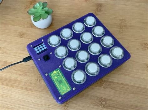 DIY MIDI Controller With CircuitPython Raspberry Pi Pico LED Arcade Buttons And D Printed