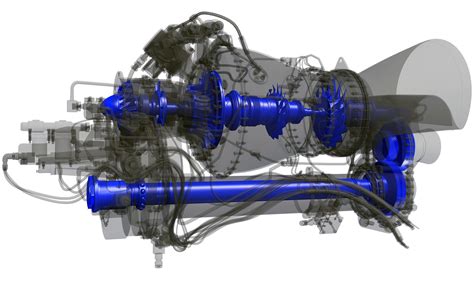 Turbomeca Arriel 2 Turboshaft Helicopter Engine 3d Model Cgtrader