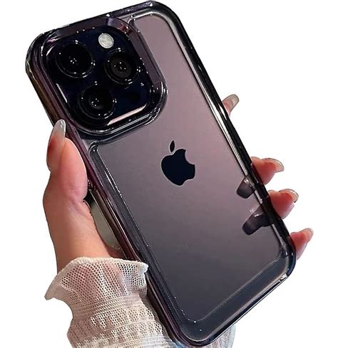 Mobistyle Designed For IPhone Pro Max Cover Luxury Plating Shockproof Hard Clear Back Cover
