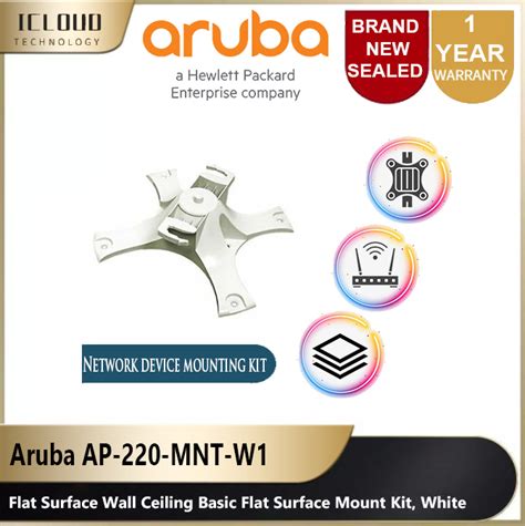 ARUBA AP-220-MNT-W1W Mt Basic White Kit (NEW) Access point Mounting ...