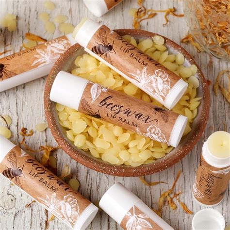 Natural Beeswax Lip Balm Etsy