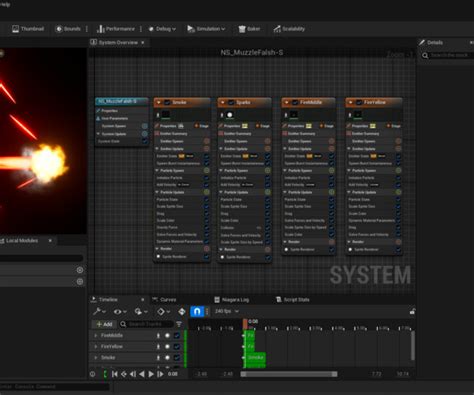Artstation Ue5 Bullet Muzzle Flash And Hit Niagara Particles
