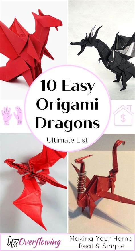How To Make 3d Origami Chinese Dragon Tutorial Easy Diypapercraft