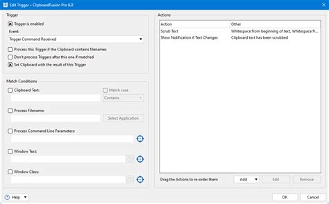Triggers Features ClipboardFusion By Binary Fortress Software