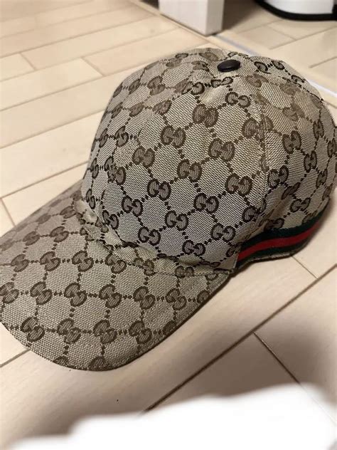 Gucci グッチ ベースボールキャップ Gg柄キャンバス ベージュ メルカリ