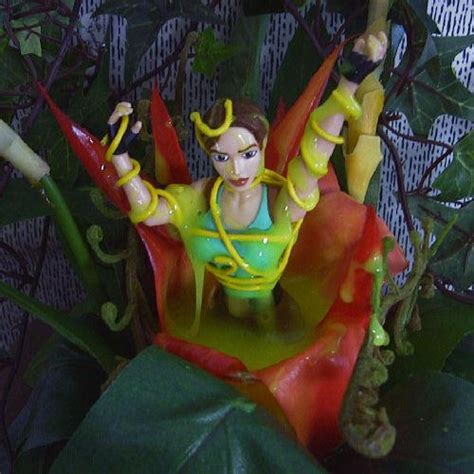 Lara Croft In Canrivorous Plant By Teentitans4evr On Deviantart