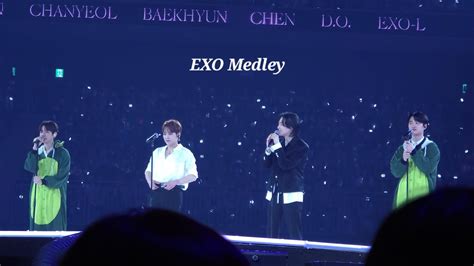 240414 2024 Exo 팬미팅 One 1회차 엑소 수록곡 메들리 Exo 엑소 Youtube