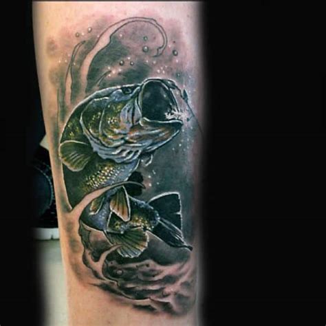 75 Bass Tattoo Designs For Men Sea Fairing Ink Ideas