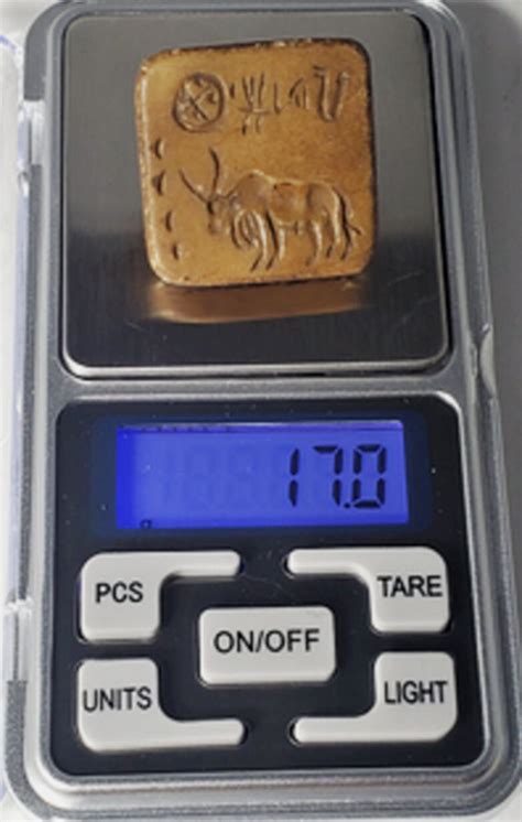 Ancient Indus Valley Mohenjo Daro Tan Carved Stone Apus Bull Stamp Seal