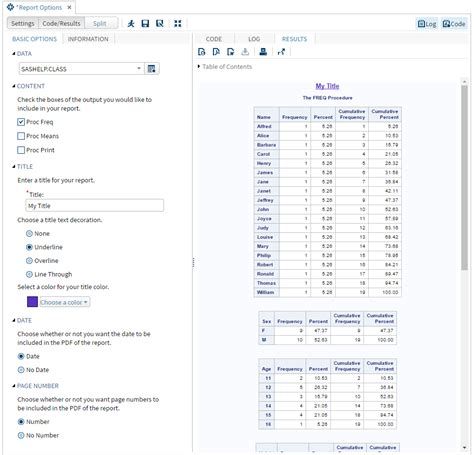 custom task tuesday customizing report options sas support communities
