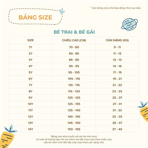 Bé 9 Tuổi Mặc Size Bao Nhiêu Cùng Giải Nghĩa Size Quần áo Cho Bé