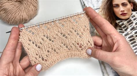 Такой ПРОСТОЙ а смотрится ШИКАРНО Узор спицами для джемпера кофточки кардигана майки пледа