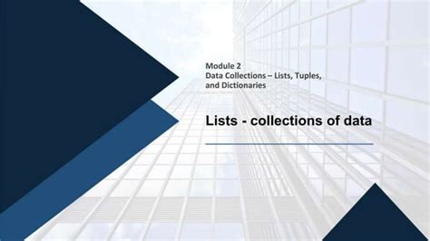 Python Pcep Lists Collections Of Data Ppt Python Pcep Lists Collections Of Data Ppt