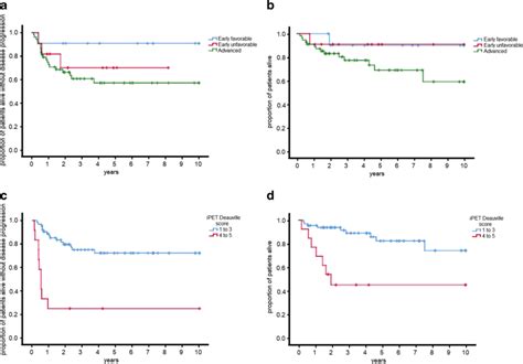 Patient Outcomes The Kaplan Meyer Curves A Progression Free Survival