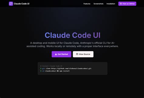 Claude Code Ui：让命令行开发变得如丝般顺滑的可视化神器 苏米客