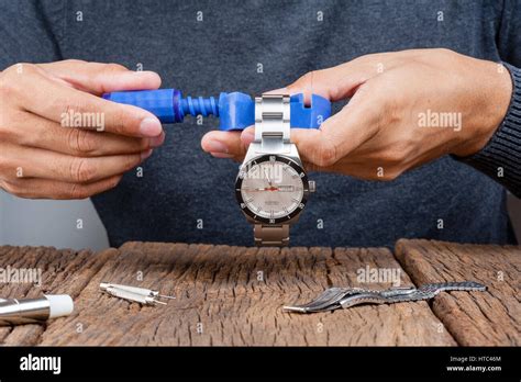 Resize A Watch Band Remove The Pin Stock Photo Alamy