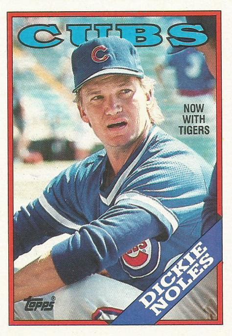 Dickie Noles Topps 1988 768 Cubs Conkerve