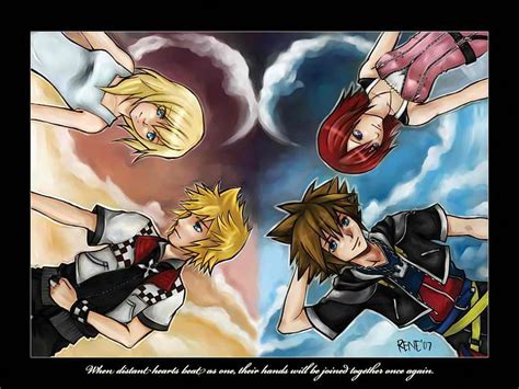 Sora Roxas Kairi And Namine