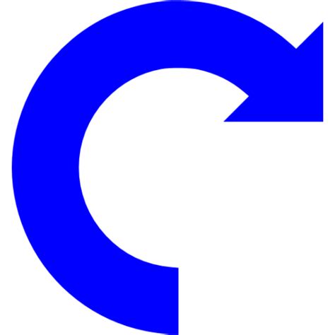 Blue Redo Icon Free Blue Redo Icons
