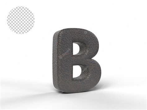 Premium Psd 3d Alphabet With Stone Texture