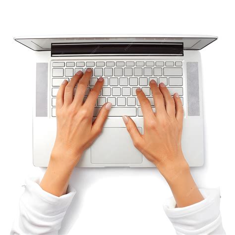 Closeup Image Of A Woman Hands Working And Typing On Laptop Computer