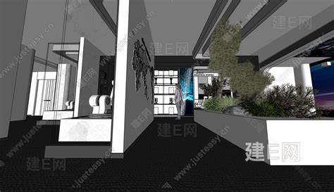 现代科技展厅模型su模型下载 Id108218435 建e室内设计网