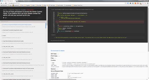 Php Laravel Returning Exception Object Instead Of Showing Custom