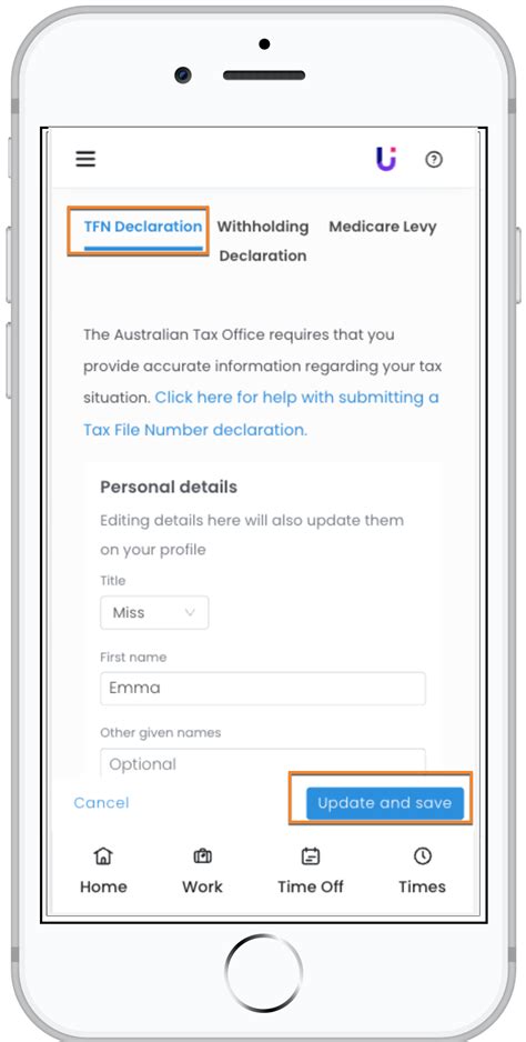Edit Your Ato Documents Tfn Declaration Details Employee Portal
