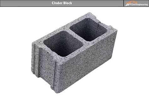 Cinder Block Composition Manufacture Properties Applications Sizes Types Costs And More