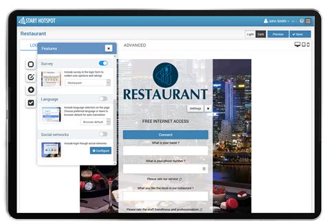 Restaurant Wifi I Start Hotspot Cloud Wifi Software