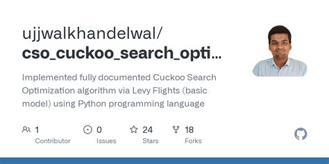 Github Ujjwalkhandelwalcsocuckoosearchoptimization Implemented Fully Documented Cuckoo